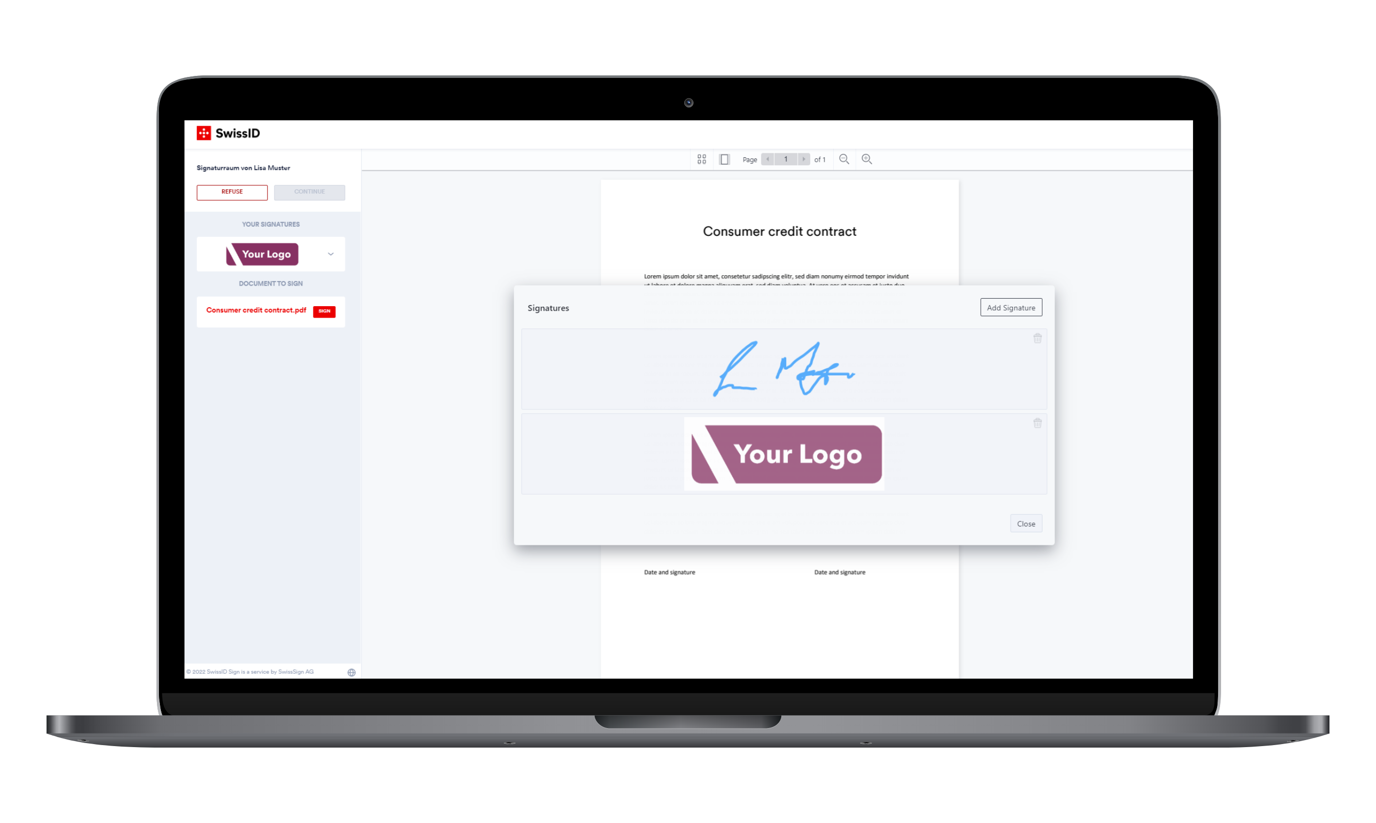 Qualified electronic signature QES and more | SwissSign